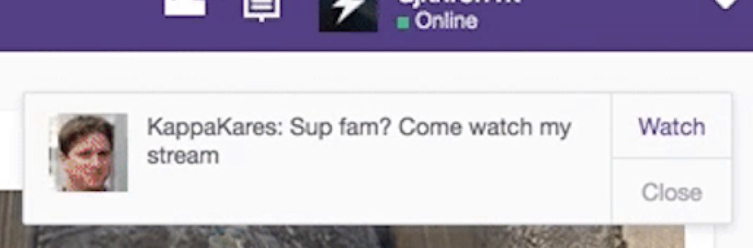Customize your Go Live Notifications