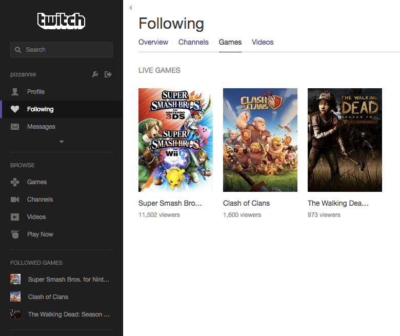 Follow Games You Love