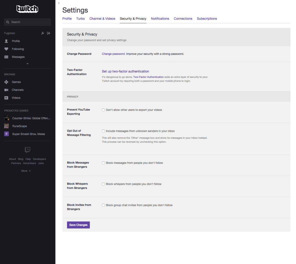Two-Factor Authentication Now Available on Your Twitch Account