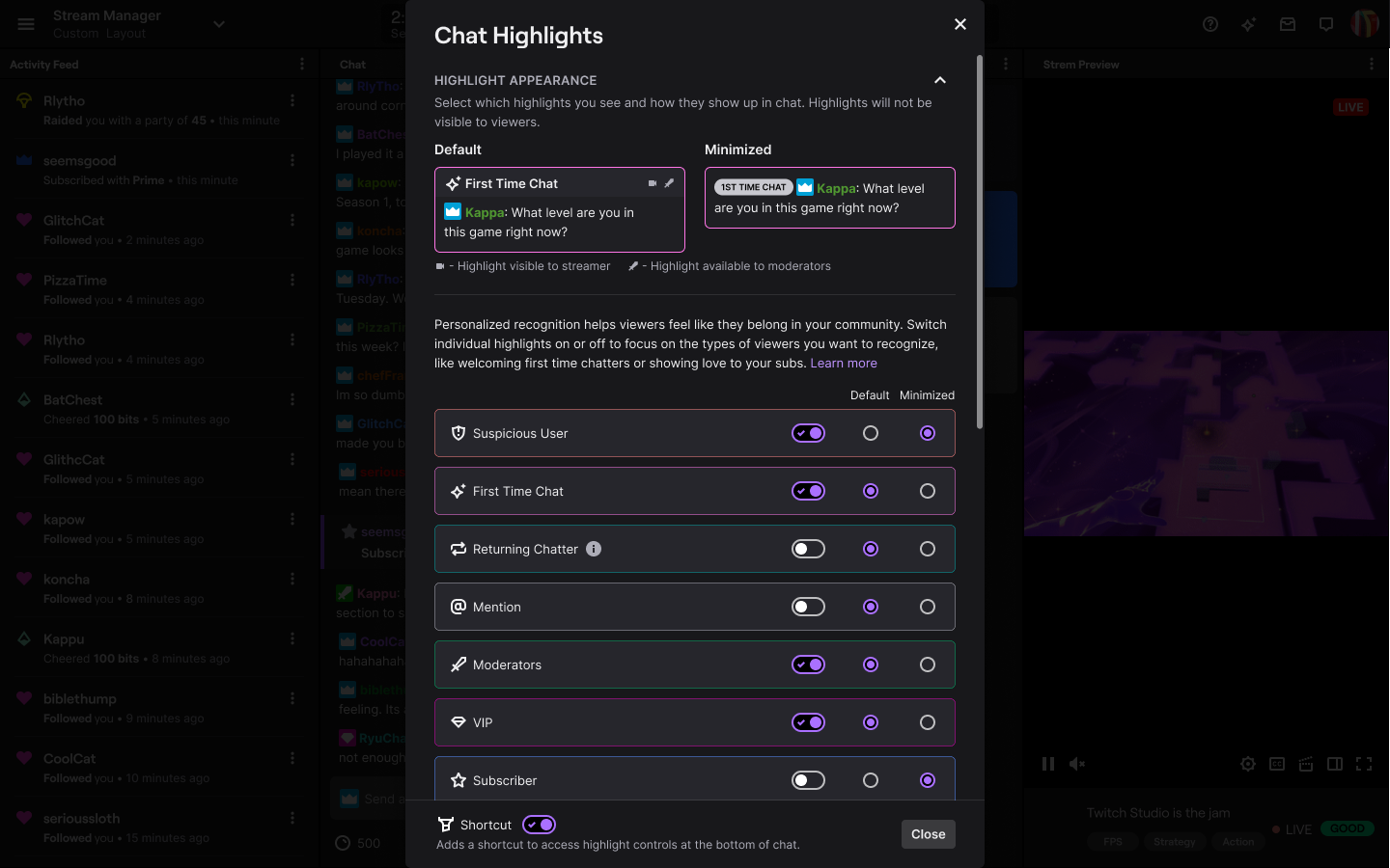 Identify quicker and engage smarter with chat highlights and cues